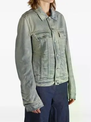 Rick Owens Cotton Denim Jacket - Grey