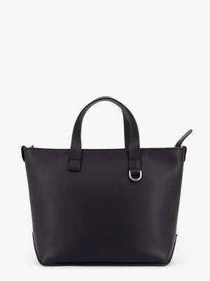 Fendi Leather Shopping Bag - Black