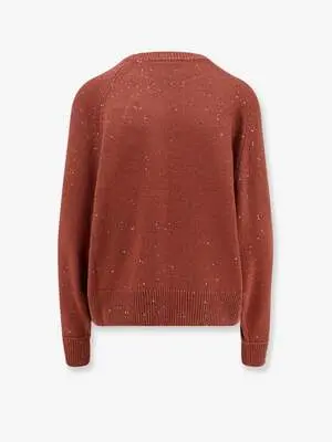 Brunello Cucinelli Cashmere And Silk Sweater With Sequins
