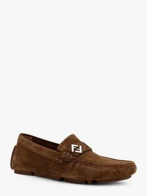 Fendi Driver Crosta Suede Loafers