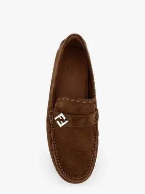 Fendi Driver Crosta Suede Loafers