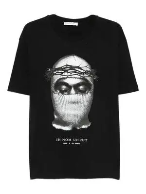 IH NOM UH NIT Mask-print T-shirt