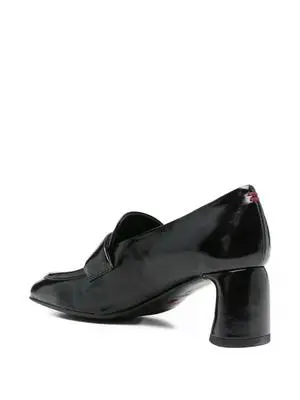 HALMANERA 55mm Leather Block Heel Loafers