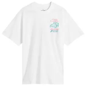 Edwin Pink Castle T-shirt - White