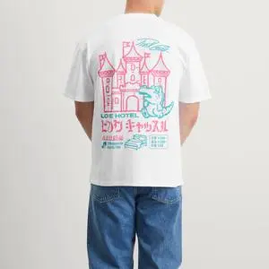 Edwin Pink Castle T-shirt