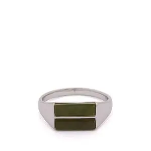 Miansai Duo Jasper Ring - Silver