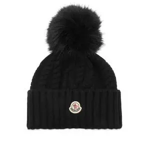 Moncler Beanie Hat - Black