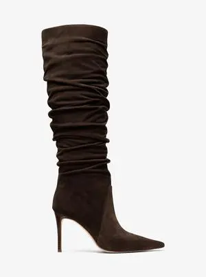 Michael Kors Dawn Suede Knee-high Boots - Brown