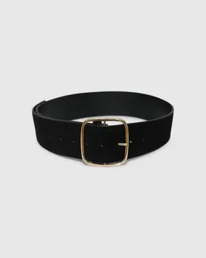 BELLE & BLOOM High Time Suede Belt - Black