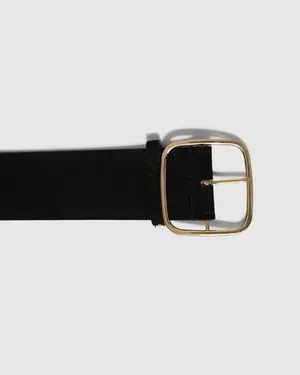 BELLE & BLOOM High Time Suede Belt - Black