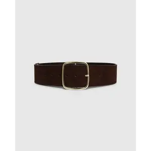 BELLE & BLOOM High Time Suede Belt - Brown