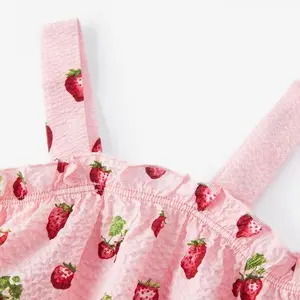 MILKBARN Ruffle Tank And Pant Set - Strawberry