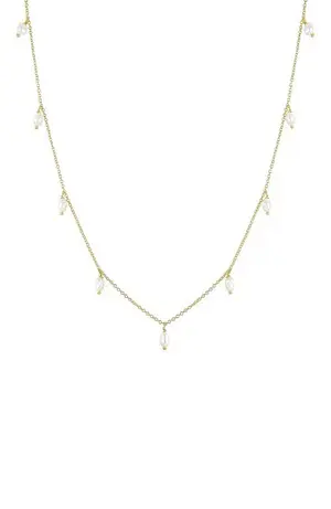 UNTAMED PETALS Angelica Pearl Necklace - Gold