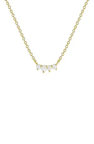 UNTAMED PETALS Annie Crystal Necklace - Gold