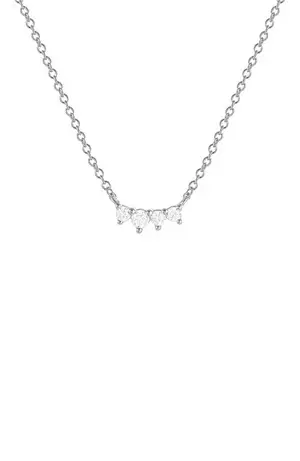 UNTAMED PETALS Annie Crystal Necklace - Silver