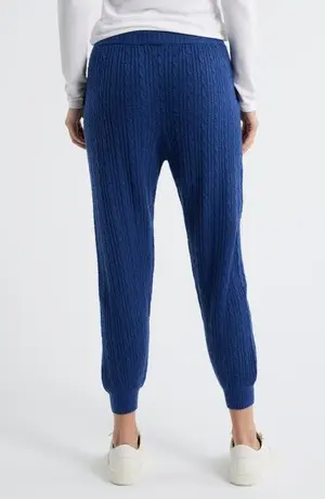 CITY BLUES Cable Knit Jogger - Twilight