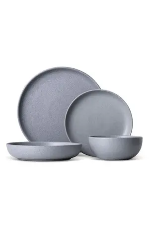 FORTESSA Sound 16-piece Dinnerware Place Setting - Cement