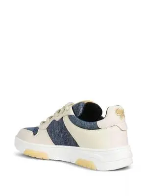 Max Mara Denim-paneled Low-top Sneakers
