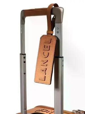 LANCEL Leather Suitcase With Logo Plaque