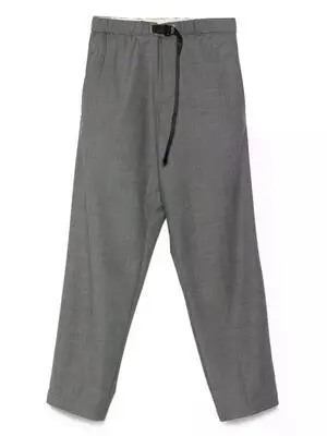 WHITE SAND Drawstring-fastening Trousers
