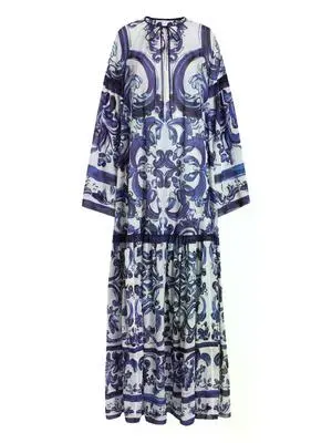 Dolce & Gabbana Majolica-print Cotton Dress