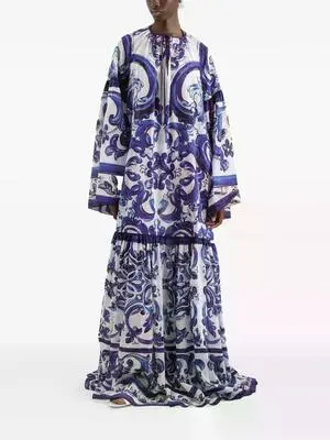Dolce & Gabbana Majolica-print Cotton Dress