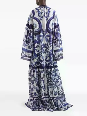 Dolce & Gabbana Majolica-print Cotton Dress