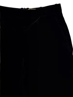 Saint Laurent Velvet Pleated Midi Skirt