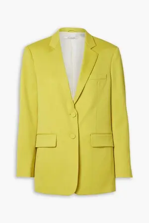 Another Tomorrow Wool Blazer - Yellow