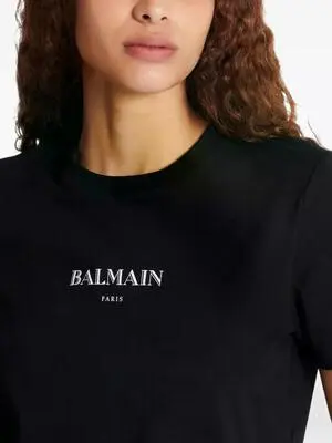 Balmain Logo-embroidered Cotton T-shirt
