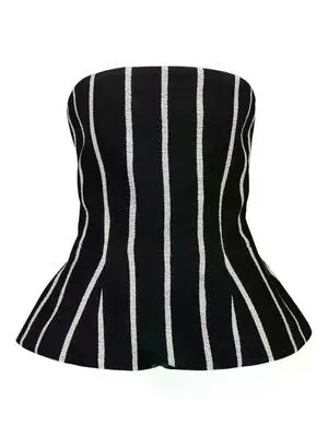 MARRAKSHI LIFE Striped Peplum Top