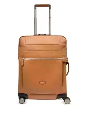 LANCEL Leather Suitcase With Logo Plaque
