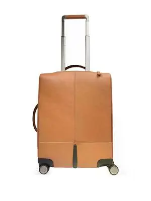 LANCEL Leather Suitcase With Logo Plaque