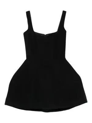 VESTIAIRE D'UN OISEAU LIBRE Square-neck Fit & Flare Dress - Black