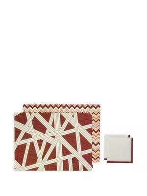 Missoni Zigzag-pattern Placemat Set - Red