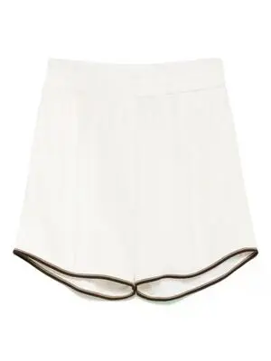 Fendi Ff-jacquard Track Shorts - White
