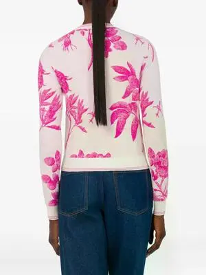 Moschino Floral-print Wool Sweater