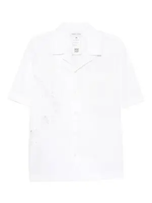 MARINE SERRE Lace-insert Short-sleeves Shirt