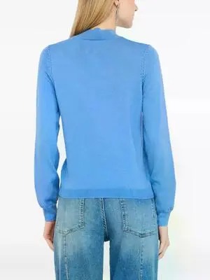 Liu Jo Gathered Bead-embellished Sweater