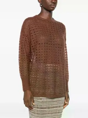 Fabiana Filippi Open-knit Sweater - Brown