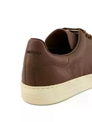 TOM FORD Leather Low-top Sneakers - Brown