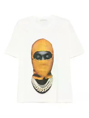 IH NOM UH NIT Mask-print T-shirt White
