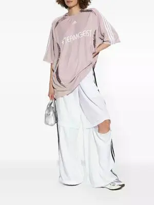 Adidas Sequin-paneled Jersey - Pink