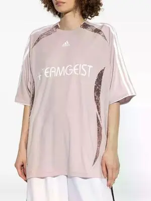 Adidas Sequin-paneled Jersey - Pink