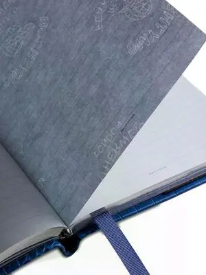 Smythson Crocodile-embossed Notebook