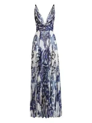 Dolce & Gabbana Printed Pleated Dress