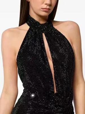 Philipp Plein Backless Maxi Dress