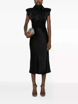 VESTIAIRE D'UN OISEAU LIBRE Corset Wool Dress