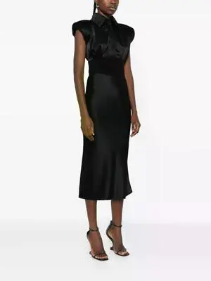 VESTIAIRE D'UN OISEAU LIBRE Corset Wool Dress