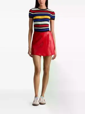 Alice + Olivia Toni A-line Mini Skirt - Red